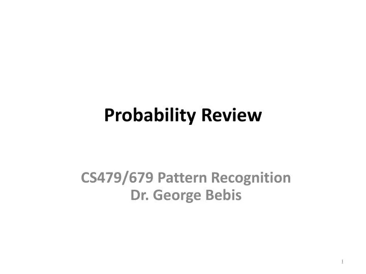 PPT - Probability Review PowerPoint Presentation, free download - ID ...