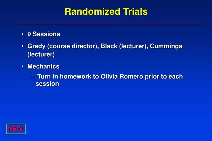 PPT - Randomized Trials PowerPoint Presentation, free download - ID:5761799