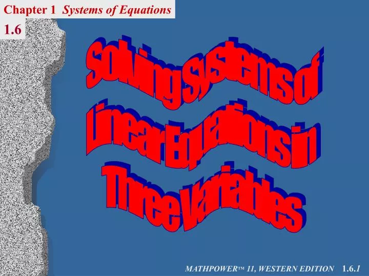 PPT - MATHPOWER TM 11, WESTERN EDITION PowerPoint Presentation, free ...