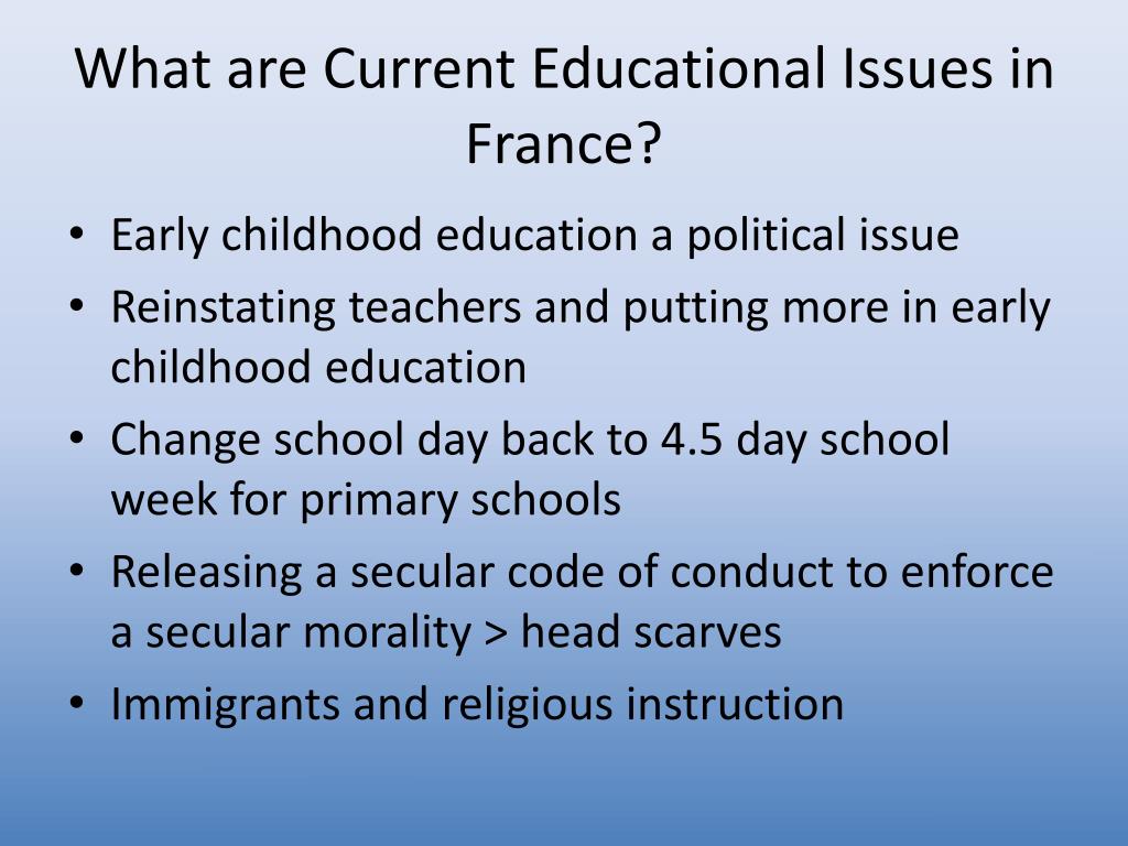 PPT - Education Systems: US and Europe Compared France, Germany, UK and ...