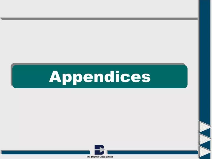 PPT - Appendices PowerPoint Presentation, free download - ID:5762023