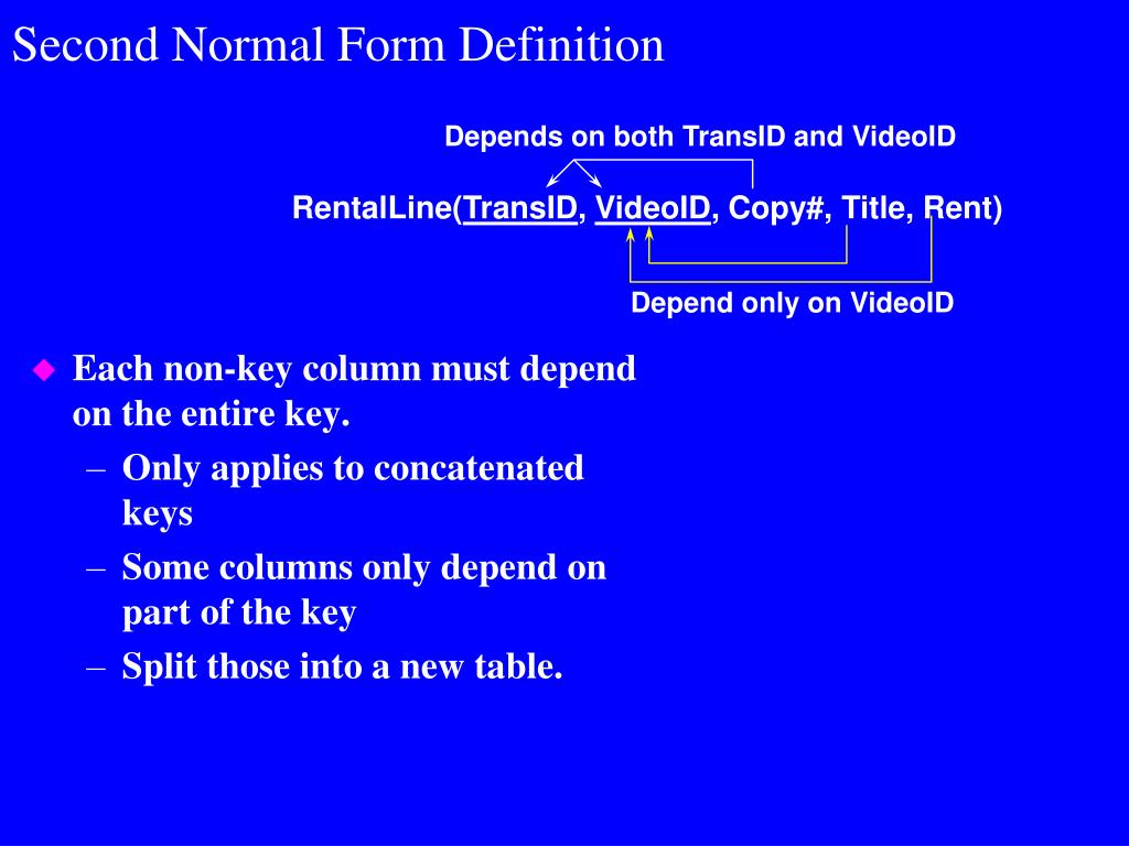 PPT - Tutorial 6: normalize the following relation to 1NF, 2NF, and 3NF ... PPT - Tutorial 6: normalize the following relation to 1NF, 2NF, and 3NF ...