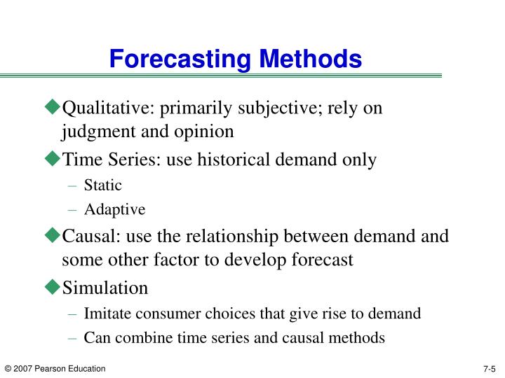 PPT - Chapter 7 Demand Forecasting in a Supply Chain PowerPoint ...