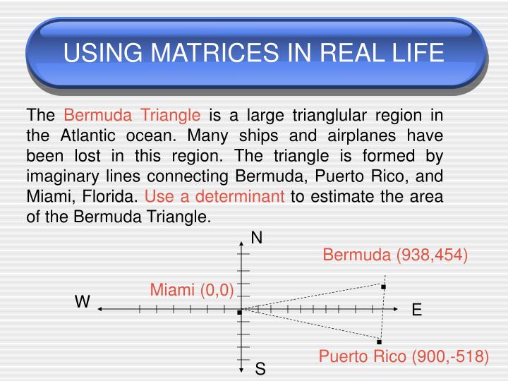  The Use Of Matrices In Real Life APPLICATION OF MATRICES IN REAL