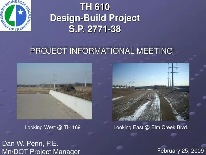 PPT - TH 610 Design-Build Project S.P. 2771-38 PowerPoint Presentation ...