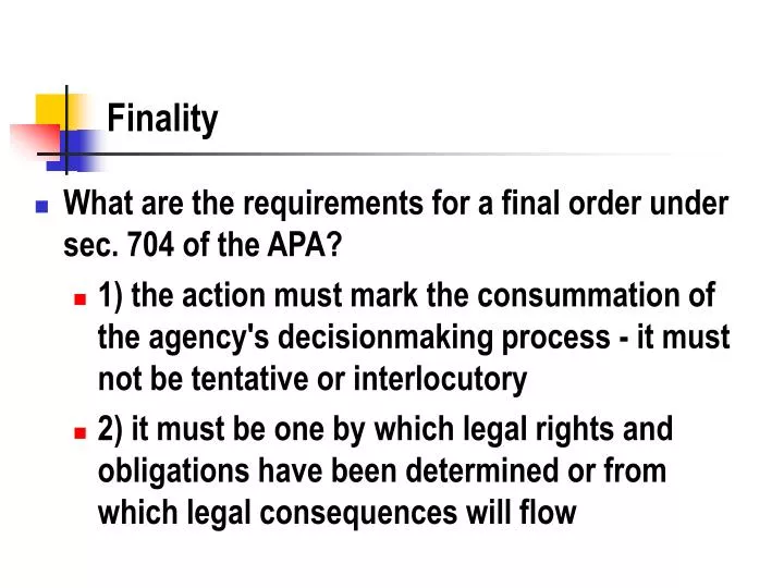 PPT - Finality PowerPoint Presentation, free download - ID:5764461