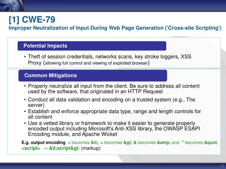 PPT - 2010 CWE/SANS Top 25 with OWASP Top 10 and PCI DSS V2 Mapping ...