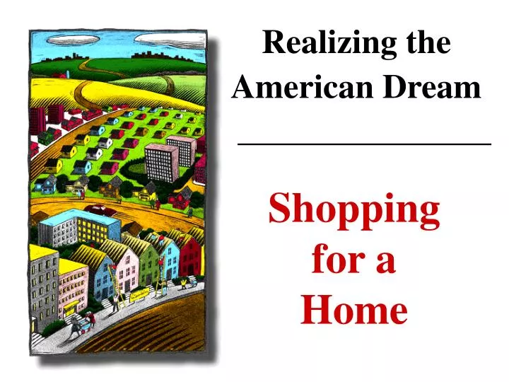 PPT - Realizing the American Dream PowerPoint Presentation, free ...