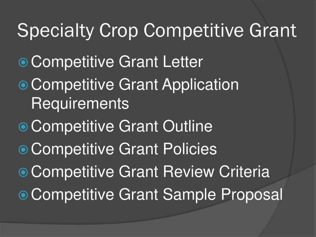 PPT - 2012 Specialty Crop Competitive Grant Webinar PowerPoint ...