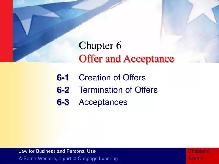 PPT - Chapter 6 Offer and Acceptance PowerPoint Presentation, free download - ID:5765395