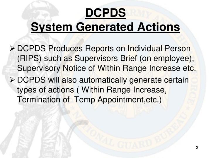 PPT - Defense Civilian Personnel Data System (DCPDS) MyBiz & My ...