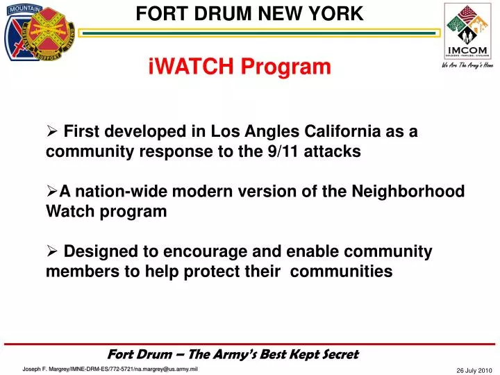 PPT - iWATCH Program PowerPoint Presentation, free download - ID:5765692