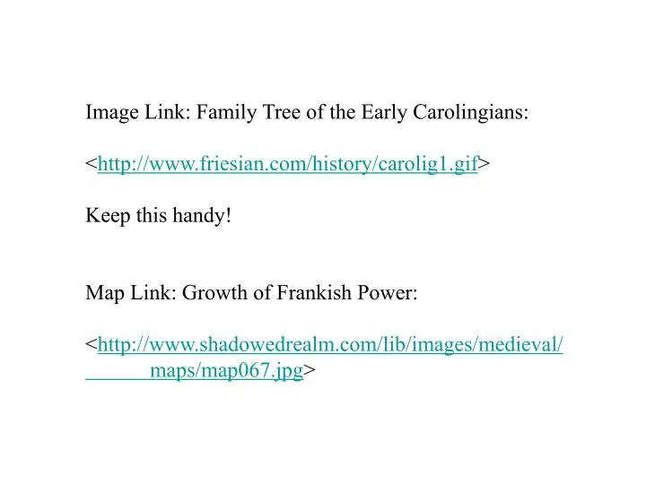 PPT - Image Link: Family Tree of the Early Carolingians: PowerPoint ...