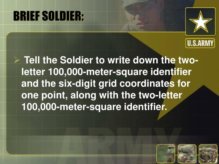 PPT - Determine the Grid Coordinates on a Military Map PowerPoint ...