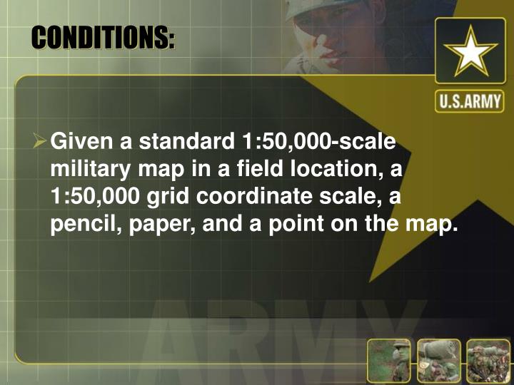 PPT - Determine the Grid Coordinates on a Military Map PowerPoint ...