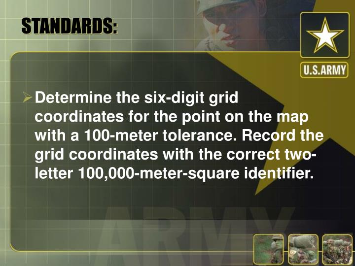PPT - Determine the Grid Coordinates on a Military Map PowerPoint ...