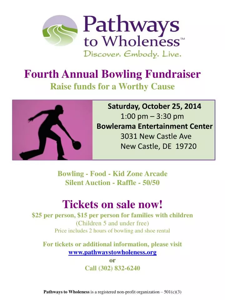 PPT - Fourth Annual Bowling Fundraiser Raise funds for a Worthy Cause ...