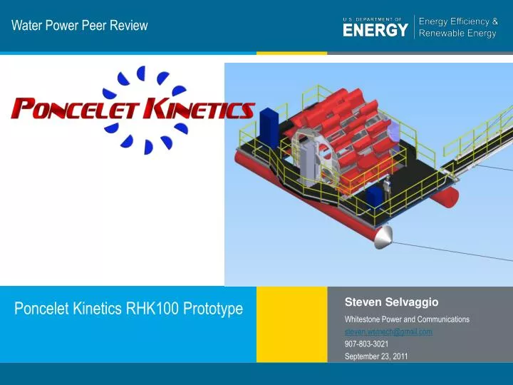 PPT - Water Power Peer Review PowerPoint Presentation, free download ...