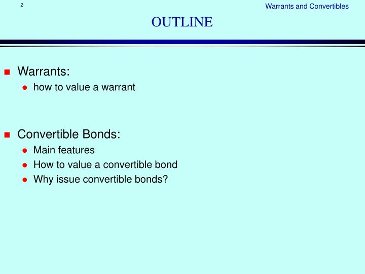 PPT - Warrants and Convertibles PowerPoint Presentation - ID:5767334