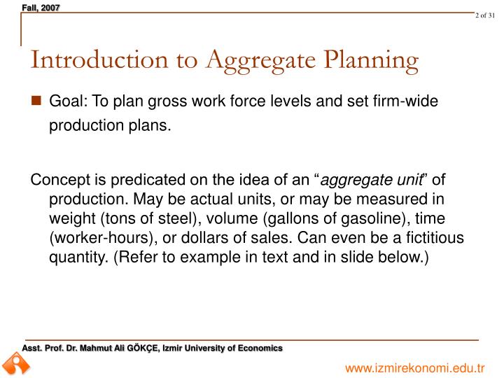 PPT - Chapter 3 Aggregate Planning PowerPoint Presentation - ID:5768025