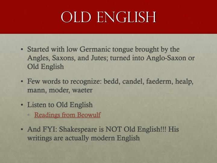 PPT - Unit 1: Anglo-Saxon Literature PowerPoint Presentation - ID:5768578
