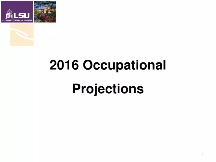 PPT - 2016 Occupational Projections PowerPoint Presentation, free ...
