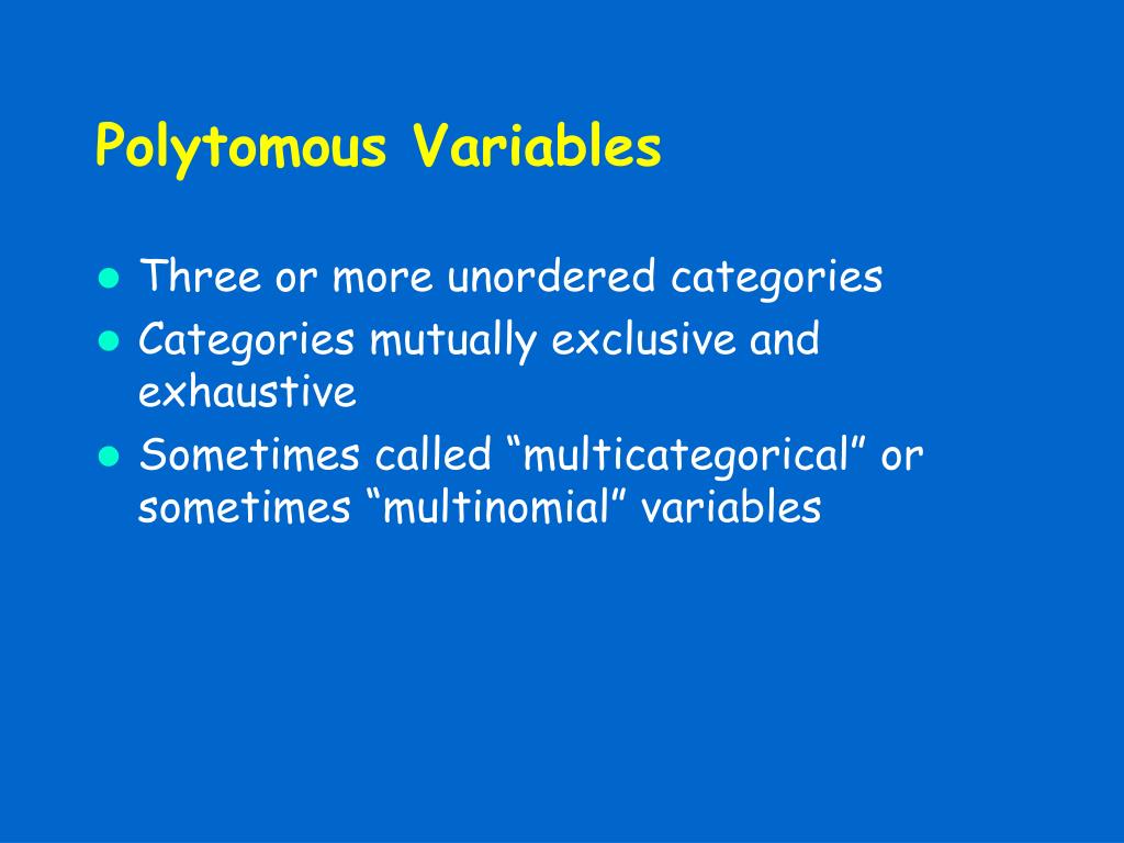 PPT - Multinomial Logistic Regression PowerPoint Presentation, free ... PPT - Multinomial Logistic Regression PowerPoint Presentation, free ...