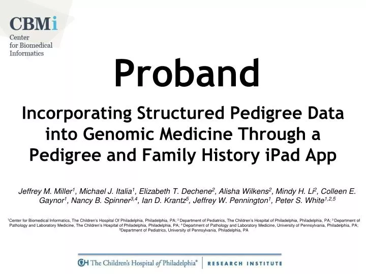 PPT - Proband PowerPoint Presentation, free download - ID:5770275
