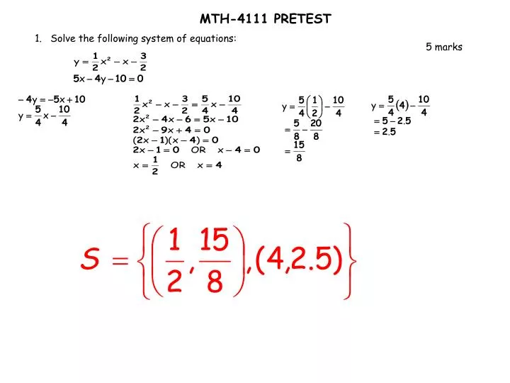 Solve The Following System Of Equations - Tessshebaylo