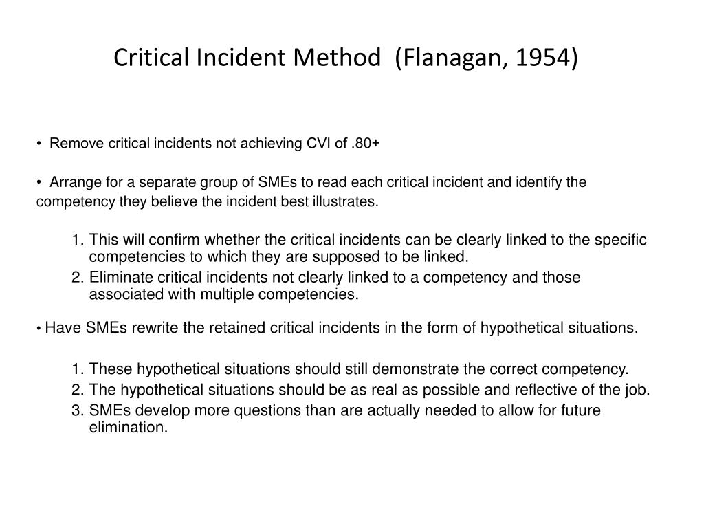 PPT - Critical Incident Method PowerPoint Presentation, free download ... PPT - Critical Incident Method PowerPoint Presentation, free download ...