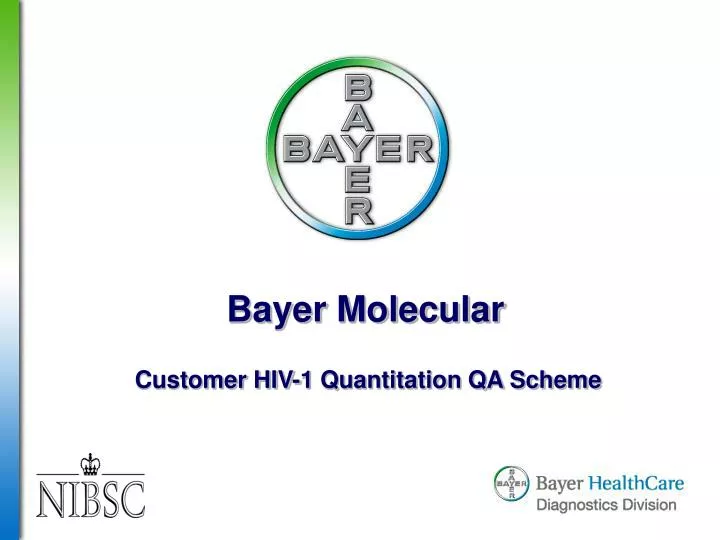 PPT - Bayer Molecular PowerPoint Presentation, free download - ID:5771126