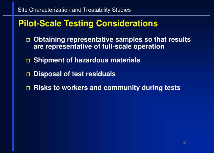 PPT - Module 5: Site Characterization and Treatability Studies ...