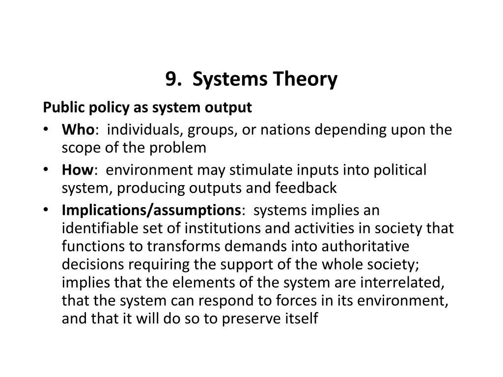 PPT - Lecture No 23 Theories of Public Policy & Public Policy-Making ... PPT - Lecture No 23 Theories of Public Policy & Public Policy-Making ...