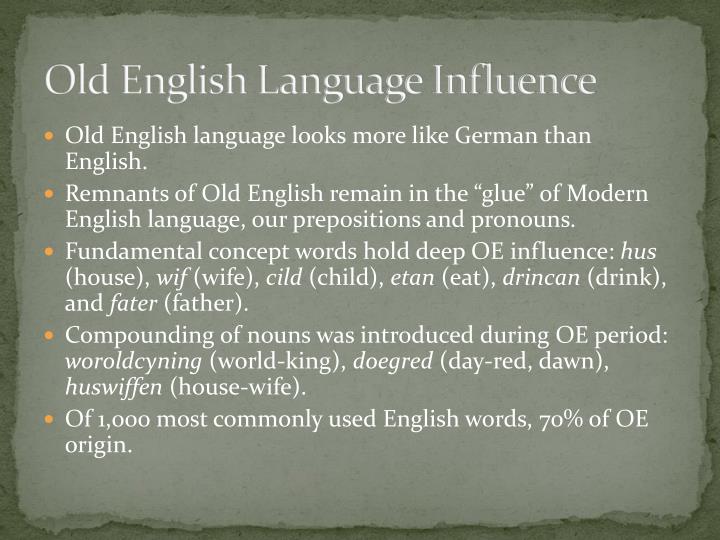 PPT - History of the English Language PowerPoint Presentation - ID:5771535