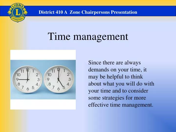 PPT - Time management PowerPoint Presentation, free download - ID:5771545