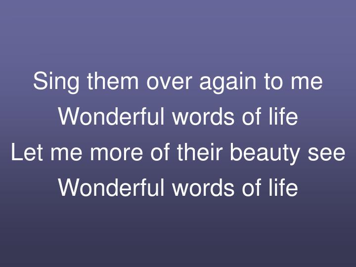 PPT - Wonderful Words of Life PowerPoint Presentation - ID:5772274