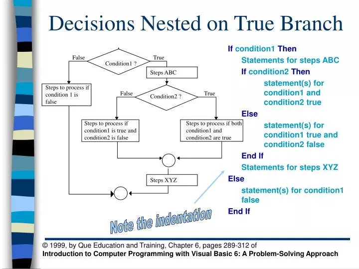 PPT - Decisions Nested on True Branch PowerPoint Presentation, free ...
