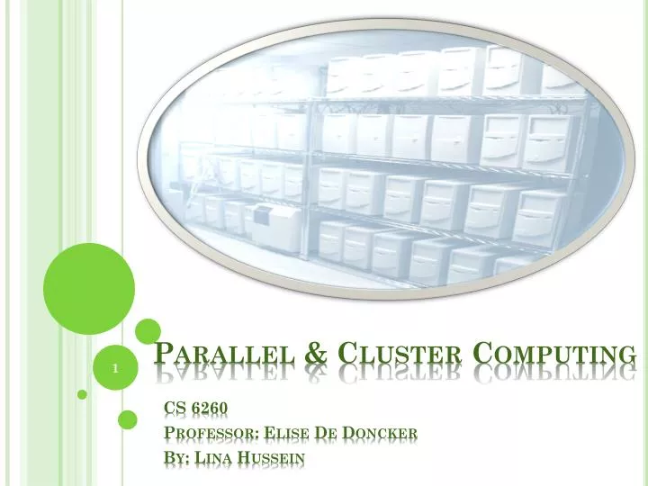 Ppt Parallel And Cluster Computing Powerpoint Presentation Free 0308
