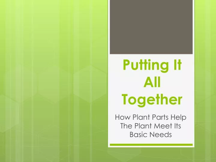 PPT - Putting It All Together PowerPoint Presentation, free download ...