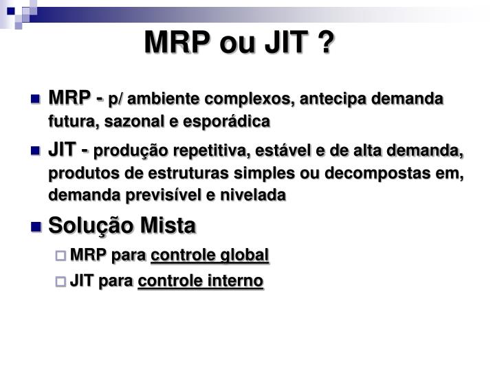 PPT - Planejamento e Controle Just in Time PowerPoint Presentation - ID ...