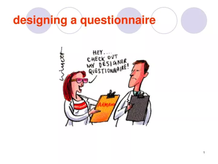 PPT - designing a questionnaire PowerPoint Presentation, free download ...