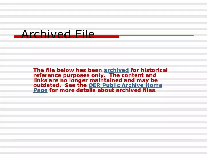 PPT - Archived File PowerPoint Presentation, free download - ID:5776910
