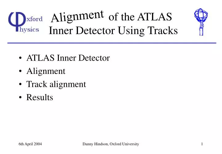 PPT - of the ATLAS Inner Detector Using Tracks PowerPoint Presentation ...