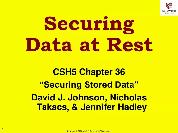 Ppt Securing Data At Rest Powerpoint Presentation Free Download Id