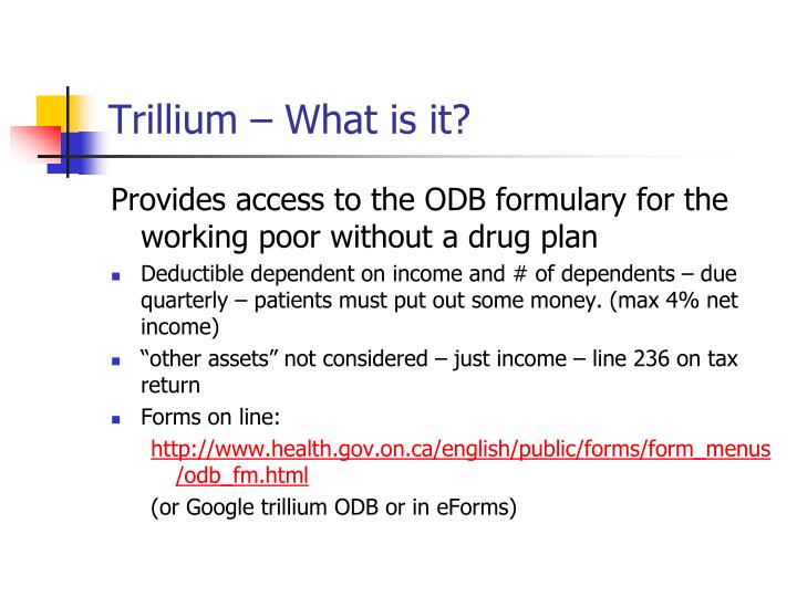PPT - The Ontario Drug Benefit Program - Overview for Residents ...