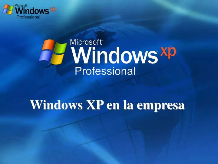 PPT - Windows XP en la empresa PowerPoint Presentation, free download ...