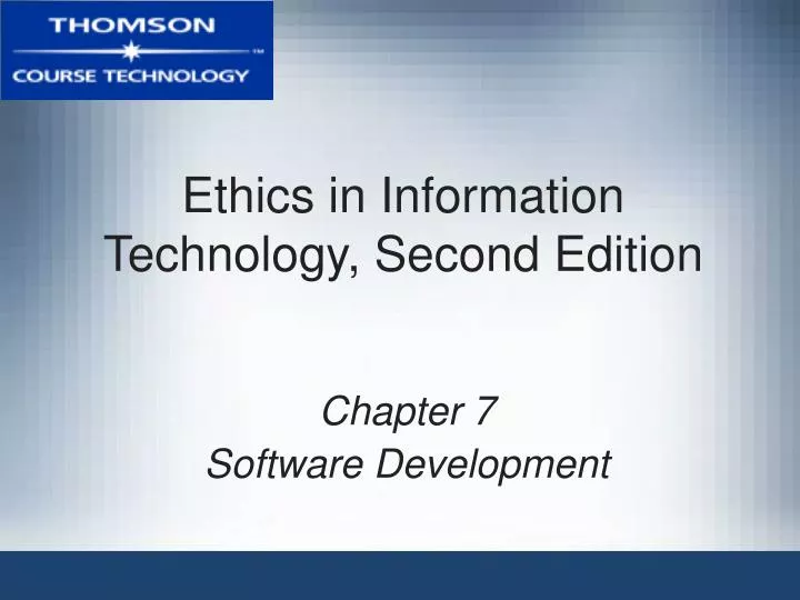 PPT - Ethics in Information Technology, Second Edition PowerPoint ...