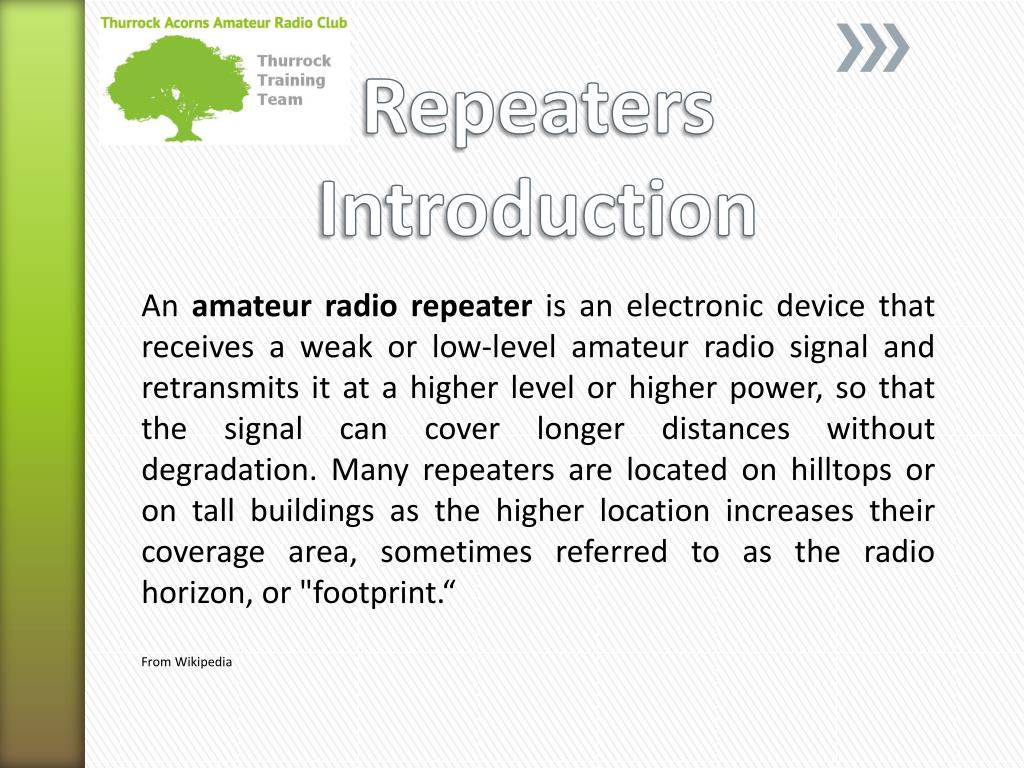 PPT - Repeaters Introduction PowerPoint Presentation, free download ... PPT - Repeaters Introduction PowerPoint Presentation, free download ...