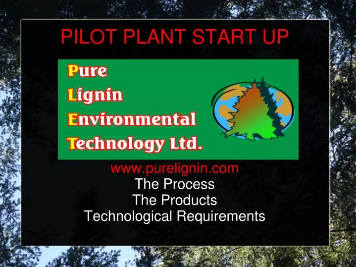 PPT - PILOT PLANT START UP PowerPoint Presentation, free download - ID ...