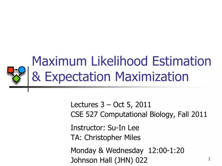 PPT - Maximum Likelihood Estimation & Expectation Maximization PowerPoint Presentation - ID:5780830